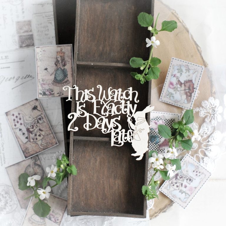 Alice 021 – Decorative laser cut chipboard – Bloomar Design