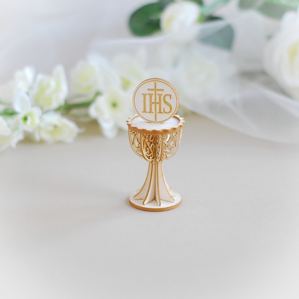 3D First Holy Communion Chalice 01 – Decorative laser cut chipboard ...