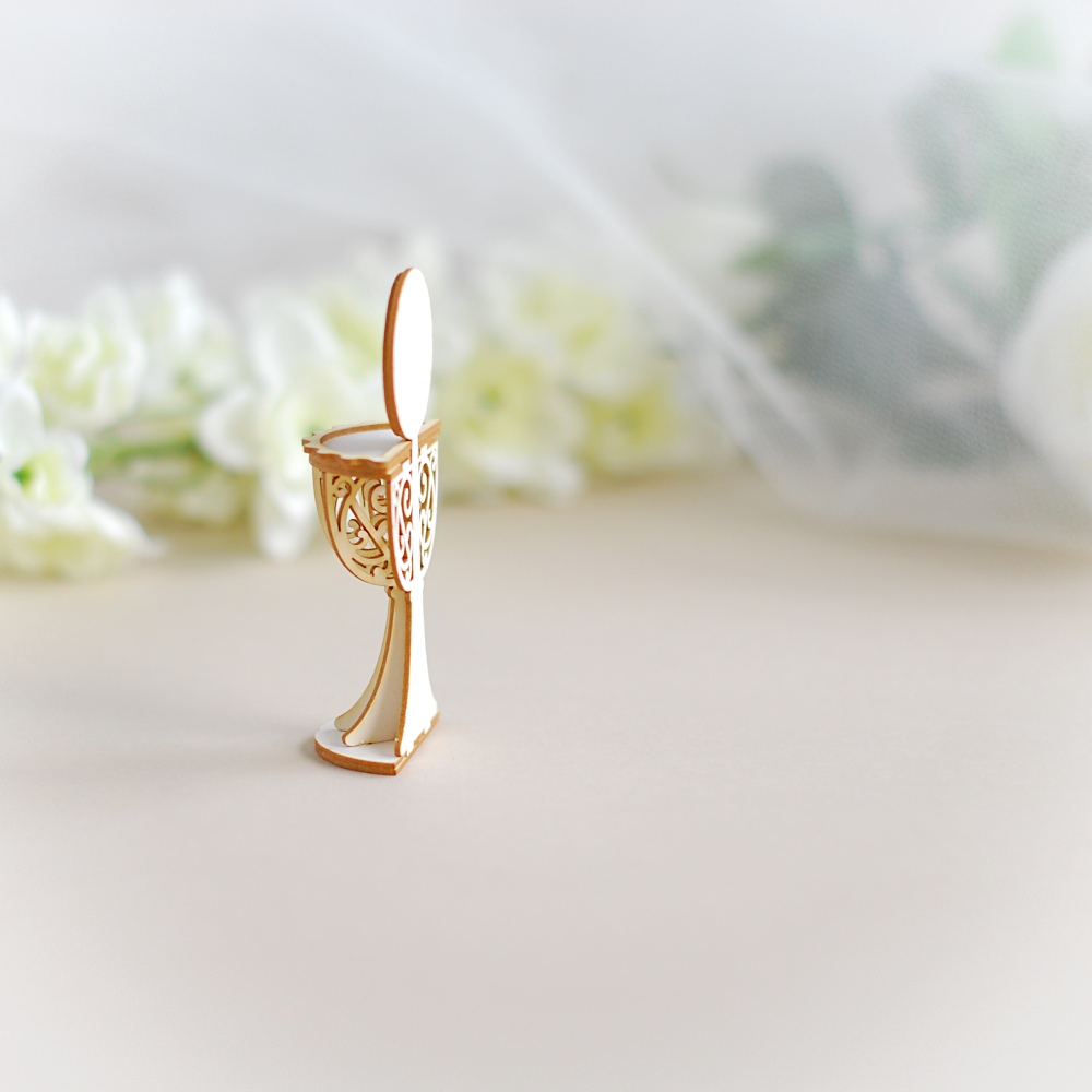 3D First Holy Communion Chalice 02 – Decorative laser cut chipboard ...