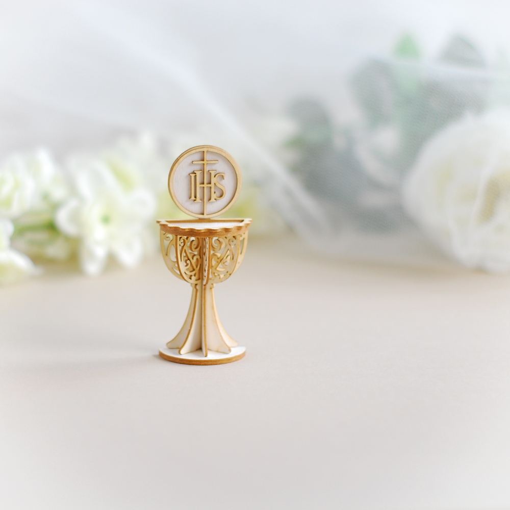 3D First Holy Communion Chalice 02 – Decorative laser cut chipboard ...
