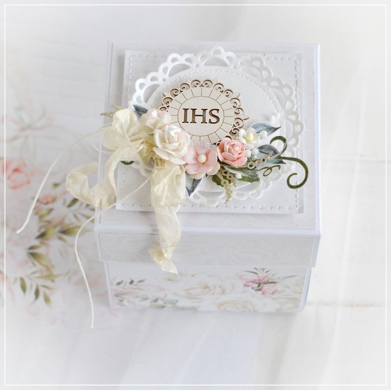 First Holy Communion exploding box card – Bloomar Design