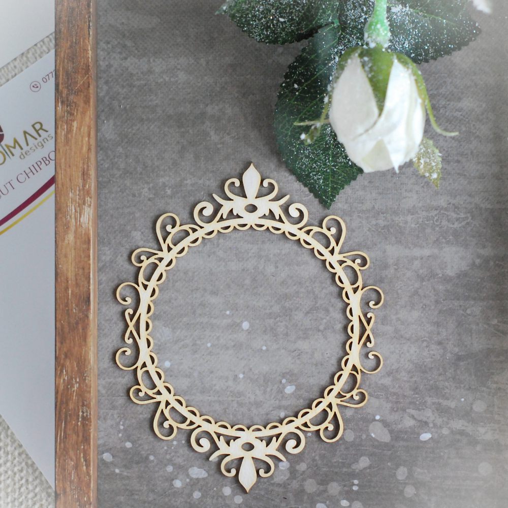 Frame 012 – Decorative laser cut chipboard – Bloomar Design