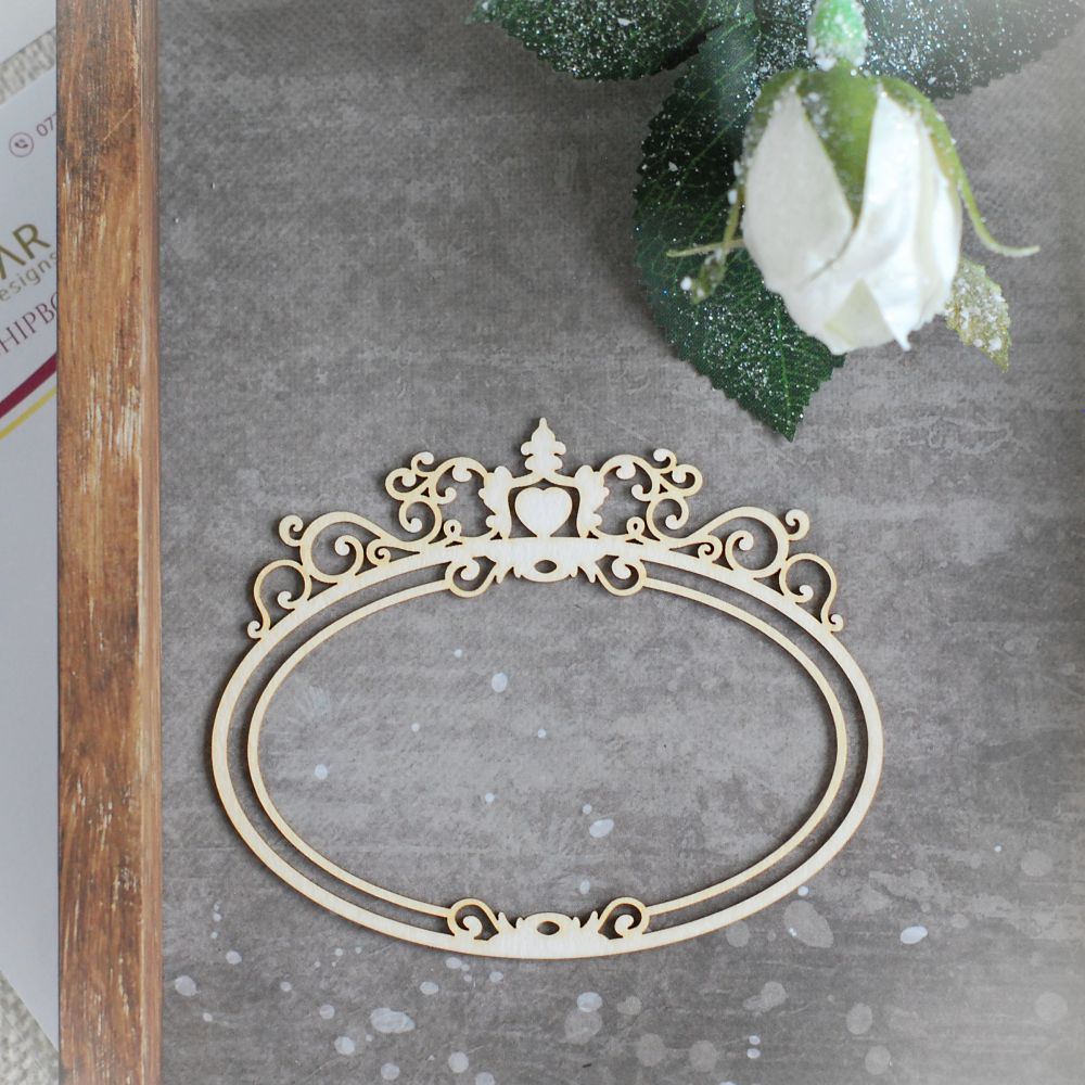 Frame 009 – Decorative laser cut chipboard – Bloomar Design