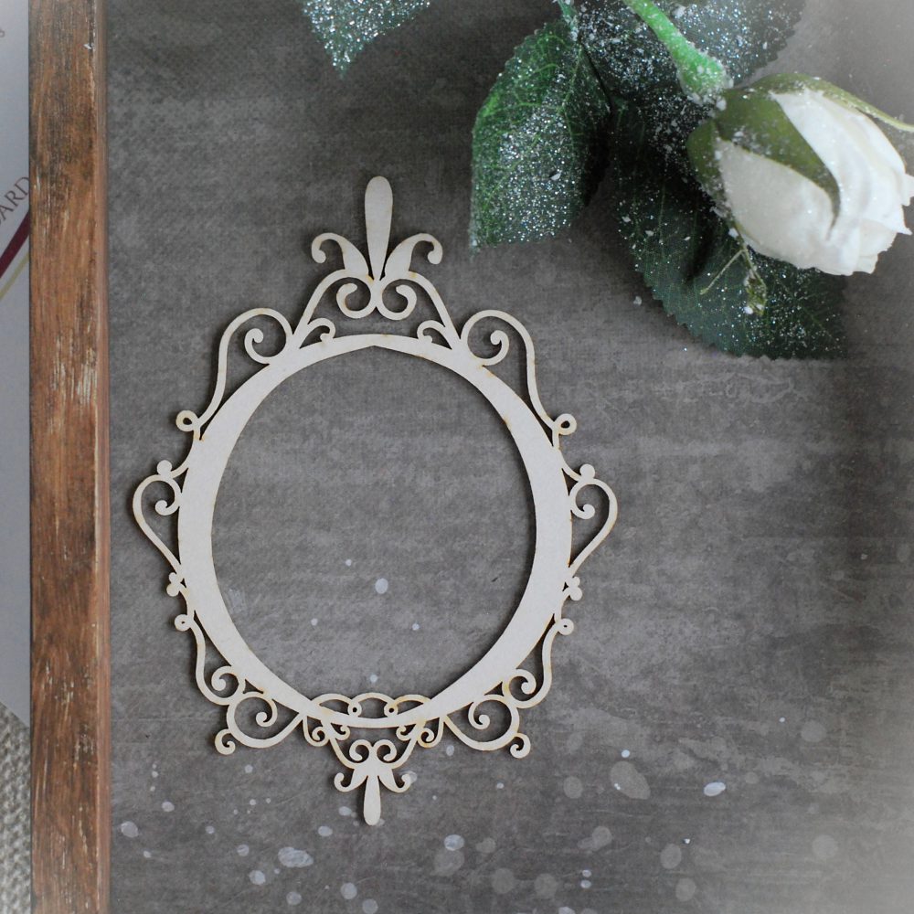 Frame 004 – Decorative laser cut chipboard – Bloomar Design