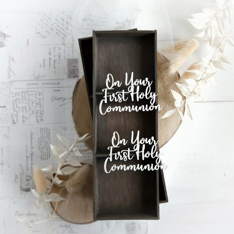 First Holy Communion words set 060 – Decorative laser cut chipboard ...